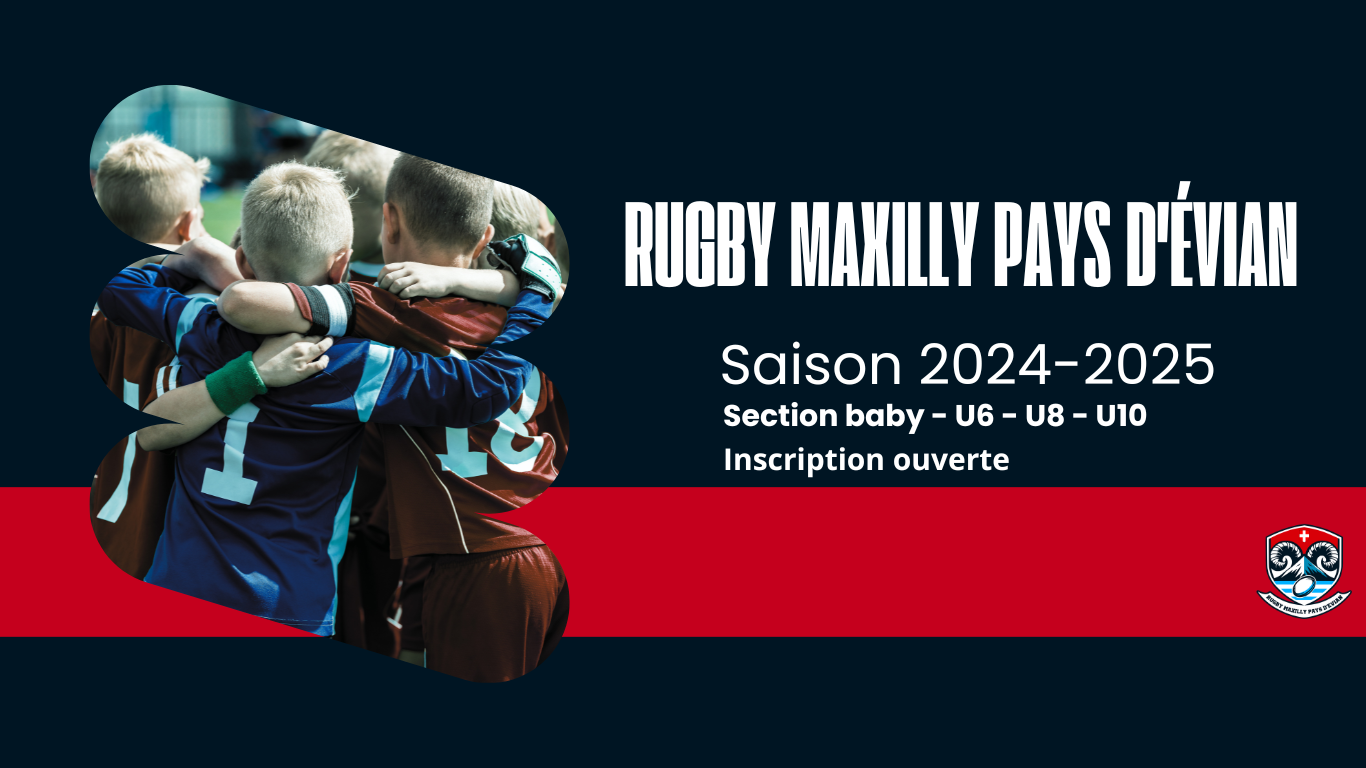 OUVERTURE DES INSCRIPTIONS ÉCOLE DE RUGBY POUR LA SAISON 2024-2025